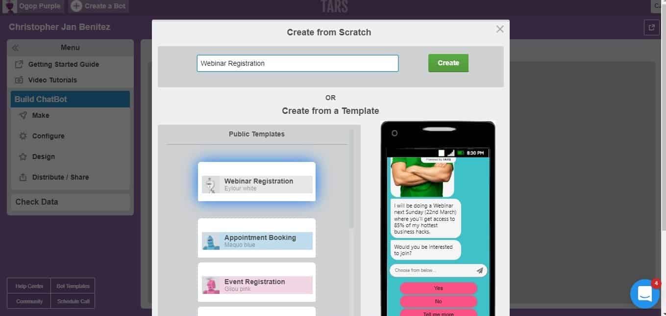 TARS Chatbot Review: Engage and Convert Audience Automatically ...